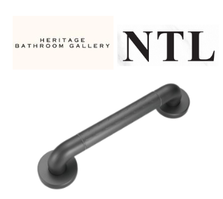 NTL Gun metal grab bar – Heritage Bathroom Gallery