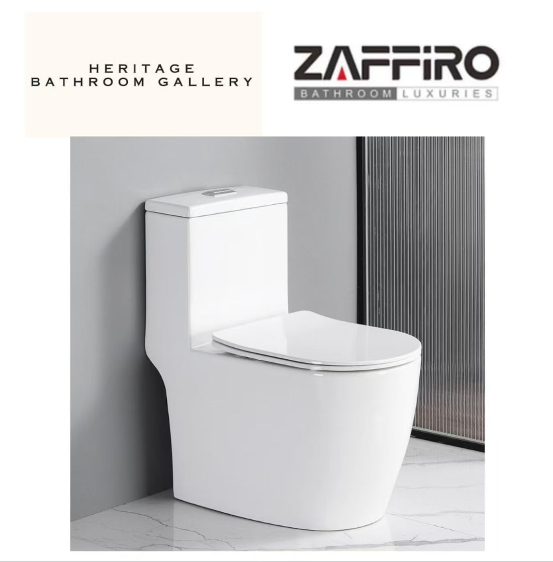 Zaffiro PWC-9150 One-Piece Toilet Bowl (Tornado Flush) – Heritage ...