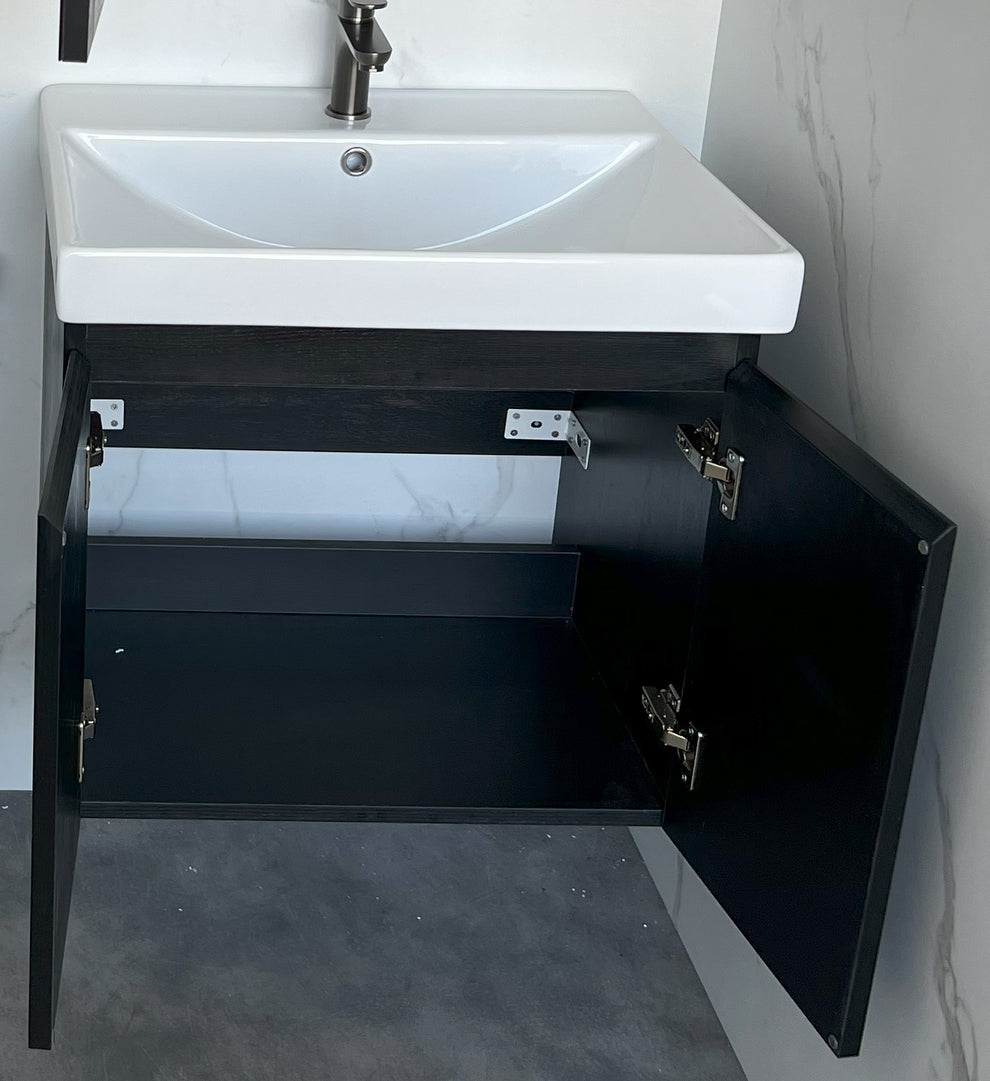 Esfera 60cm Basin Cabinet (Black Charcoal) – Heritage Bathroom Gallery
