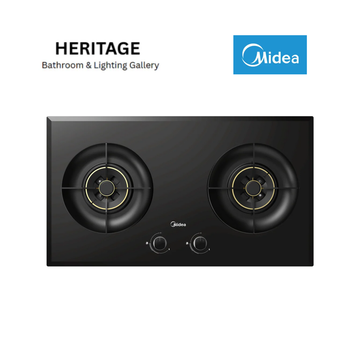Midea Gas Hob (2 Burners) – Heritage Bathroom Gallery