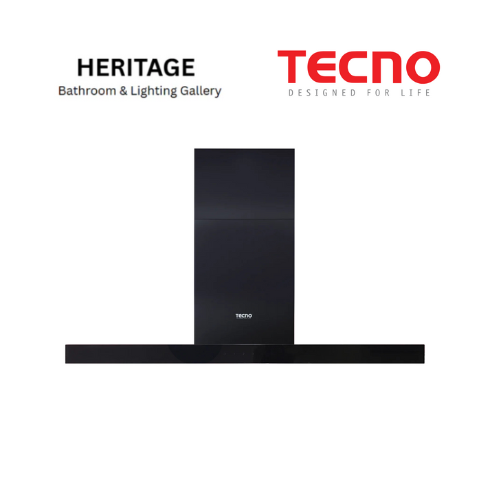 Tecno Matte Black Chimney Cooker Hood – Heritage Bathroom Gallery