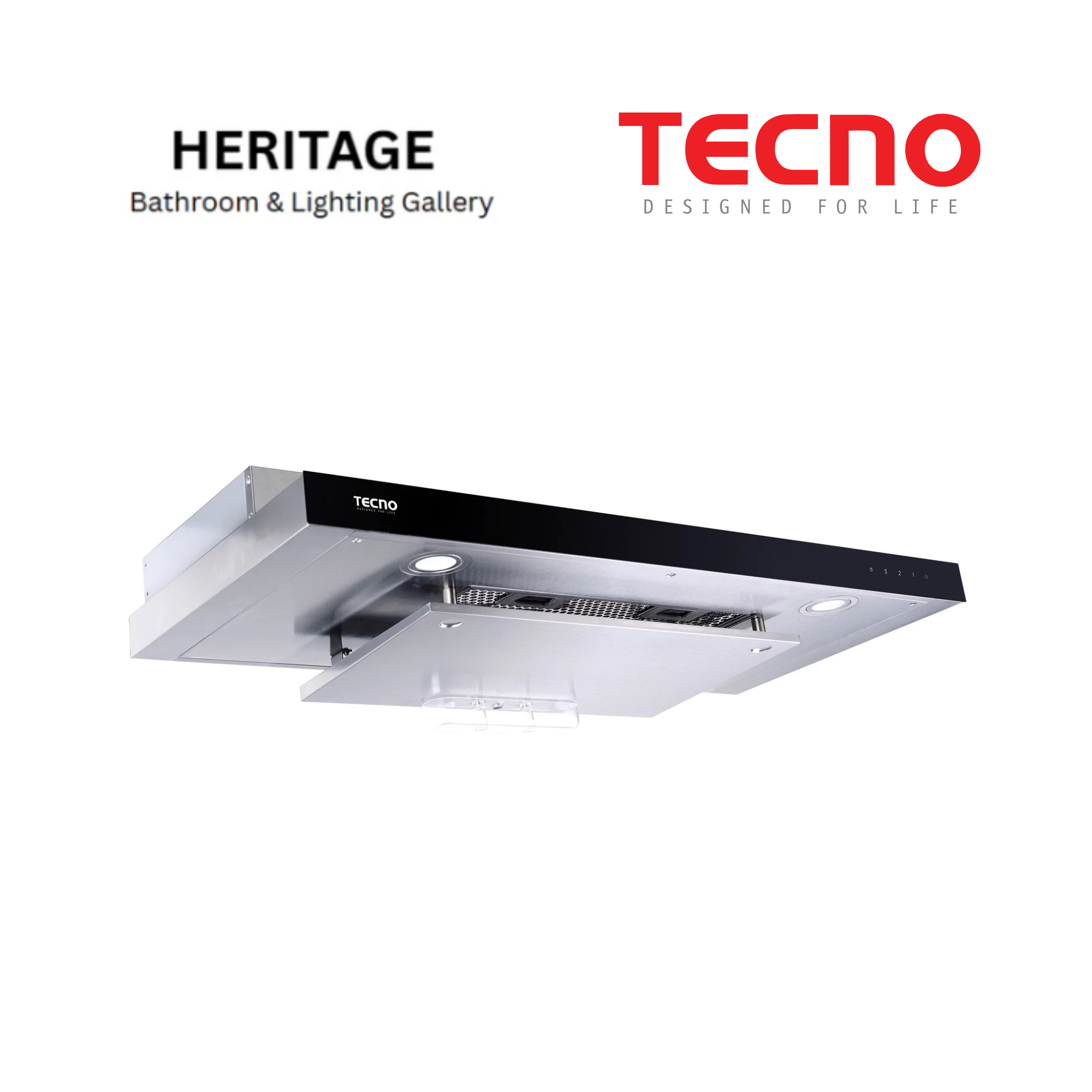 Tecno Slim Line Hood with DYNA-X Motor – Heritage Bathroom Gallery