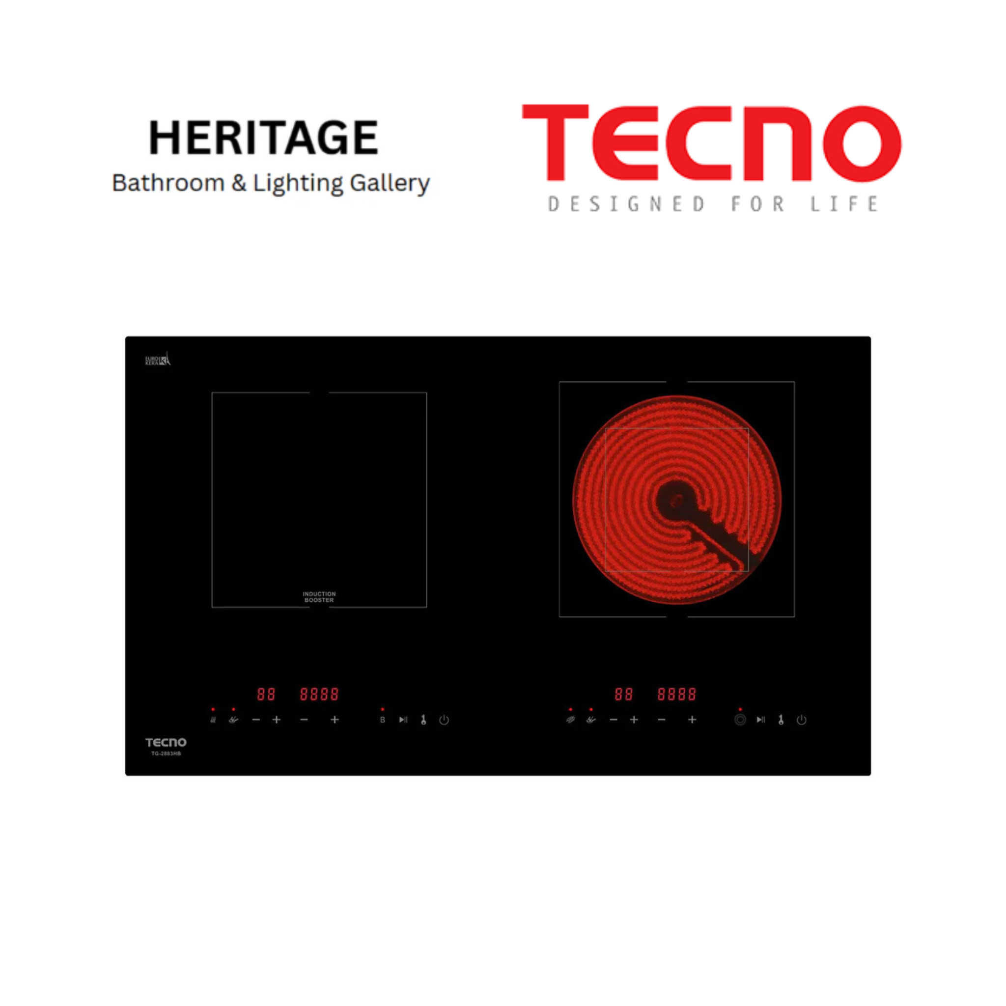Tecno Induction-Ceramic Hybrid Hob – Heritage Bathroom Gallery