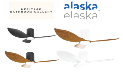 Alaska Hyson/ Hydson 46"/52" Series ceiling fan – Heritage Bathroom Gallery