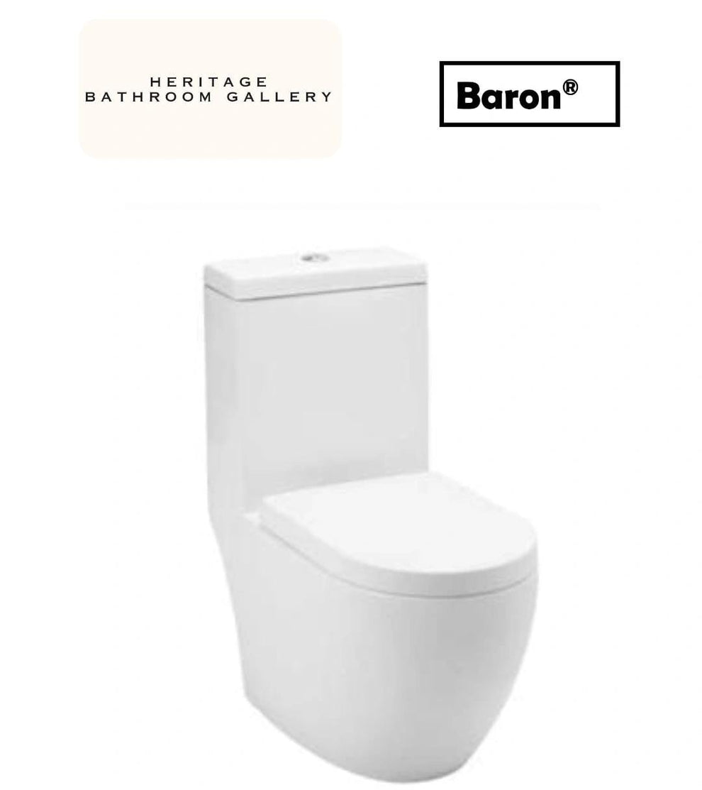 Baron W888 One-Piece Toilet Bowl (Washdown Flush) – Heritage Bathroom ...