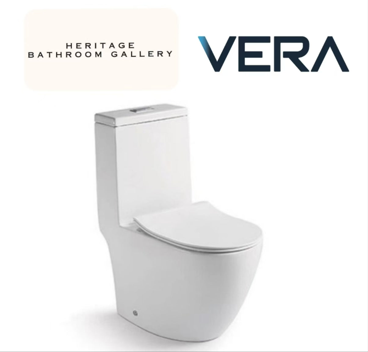Vera A032T One-Piece Toilet Bowl (Tornado Flush) – Heritage Bathroom ...